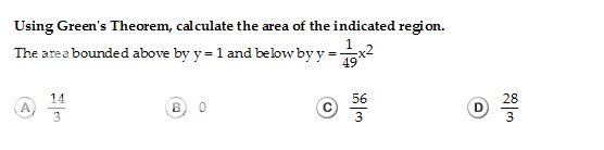 Solved Using Green's Theorem, calculate the area of the | Chegg.com